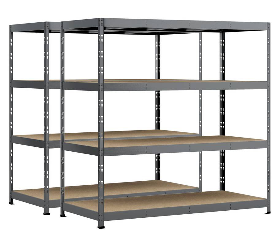 Modulö Storage Lot de 2 étagères Rack - 4 plateaux - 200 x 80 cm