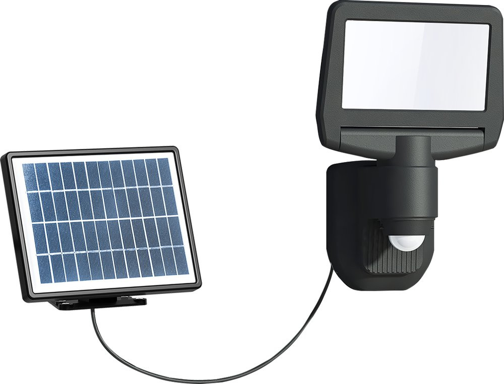 Arlux Lighting Projecteur Solaire FLOOD 15W 1000lm - Noir - Detecte...