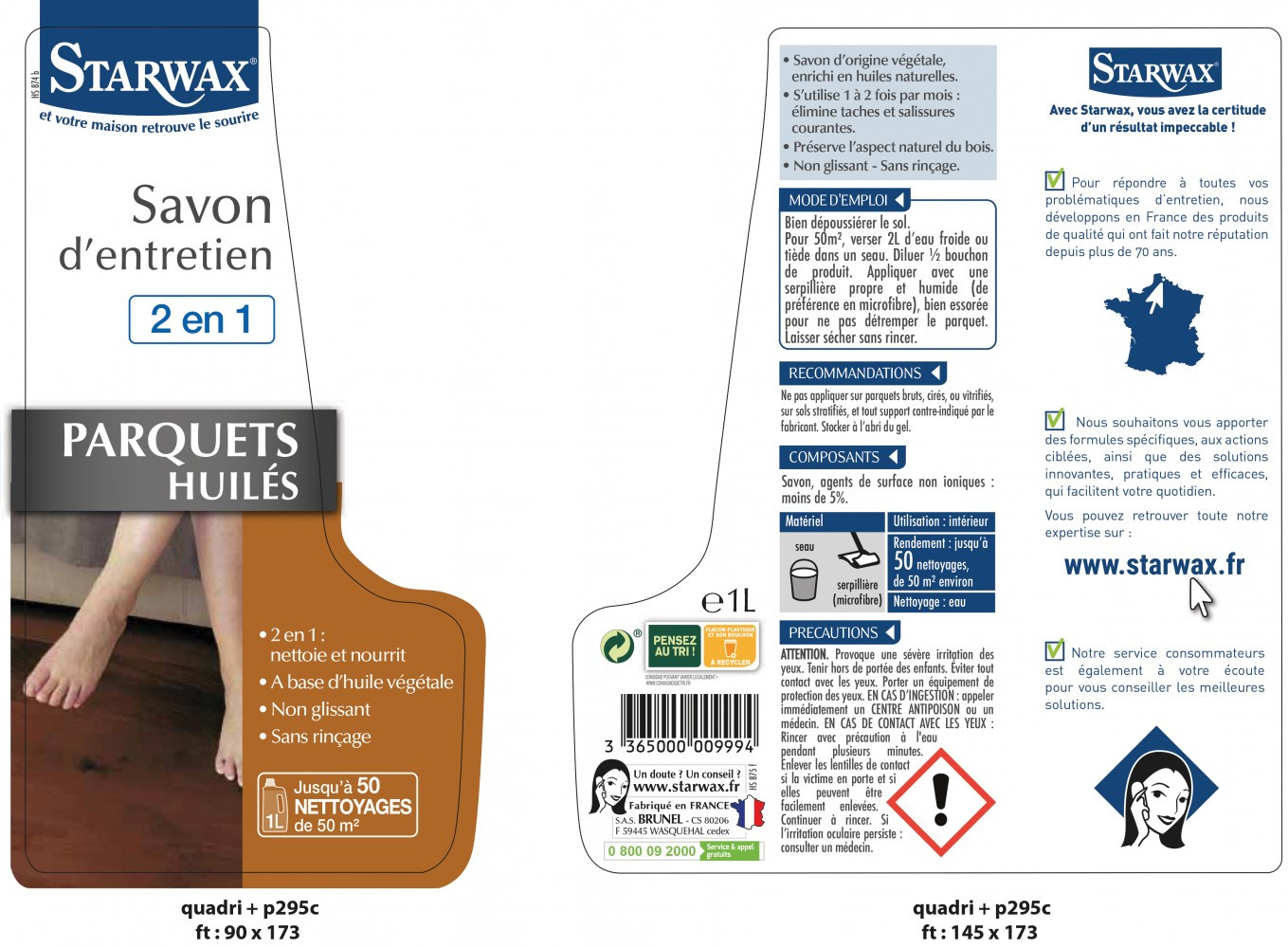 Starwax Savon entretien parquet huilé STARWAX 1 l