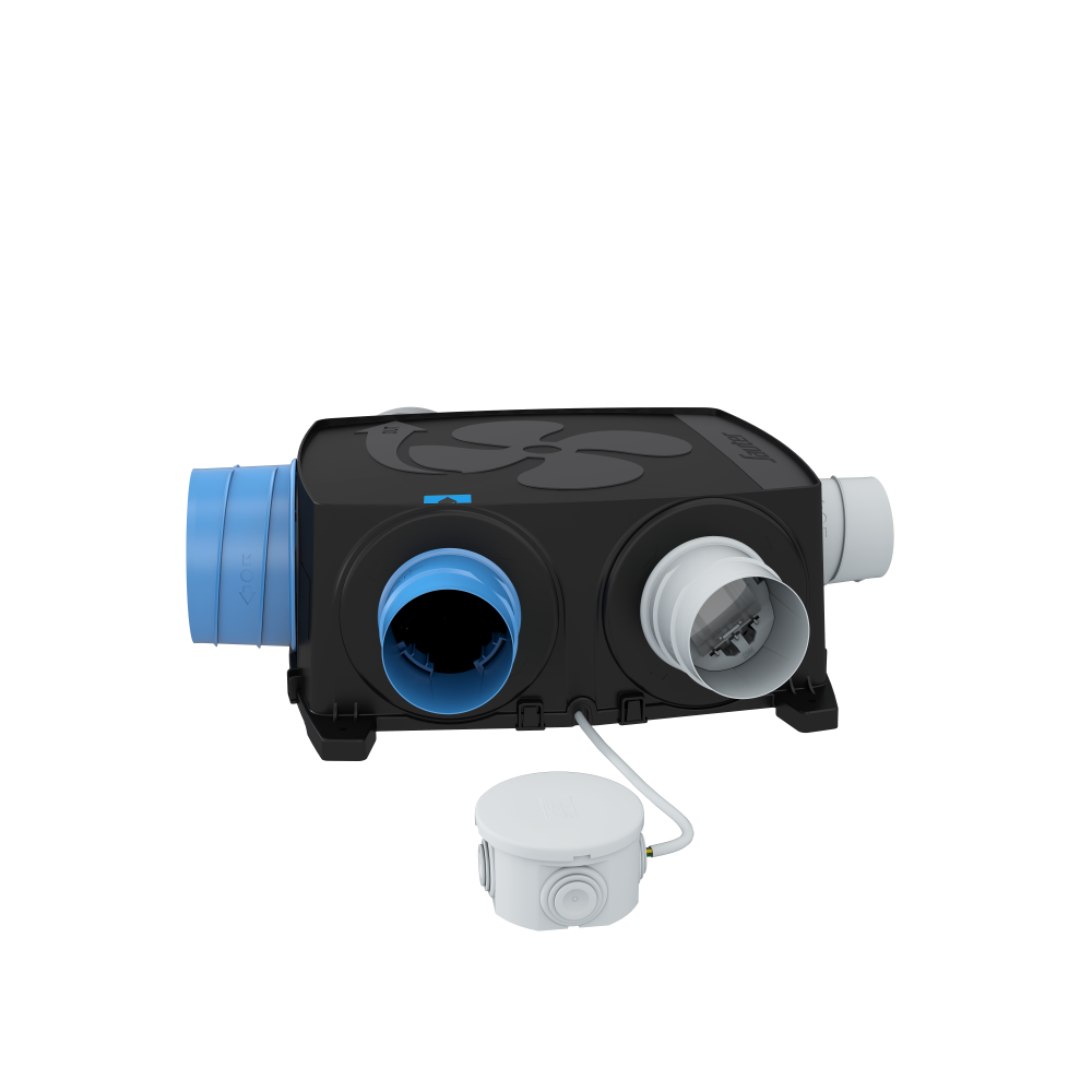 SAUTER Kit extra plat VMC autoréglable à détection d'humidité Agali...