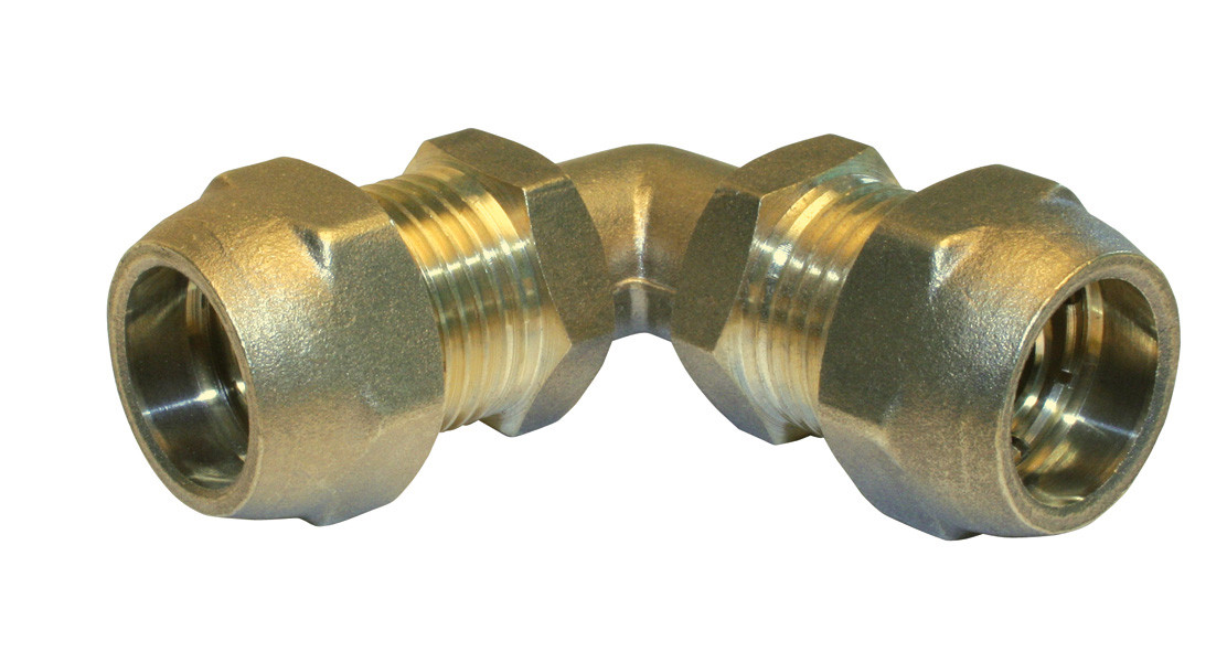QUICK PLOMBERIE Raccord coudé 90° à compression laiton D.12 pour tu...