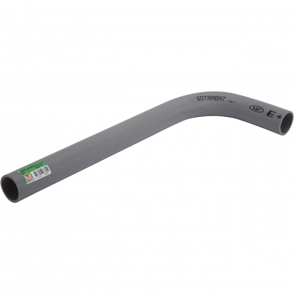 Girpi Tube coudé pour sortie de lavabo en pvc à coller, femelle / f...