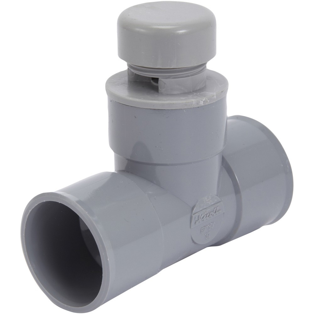 Girpi Té antivide en pvc à coller, femelle / femelle, D.32