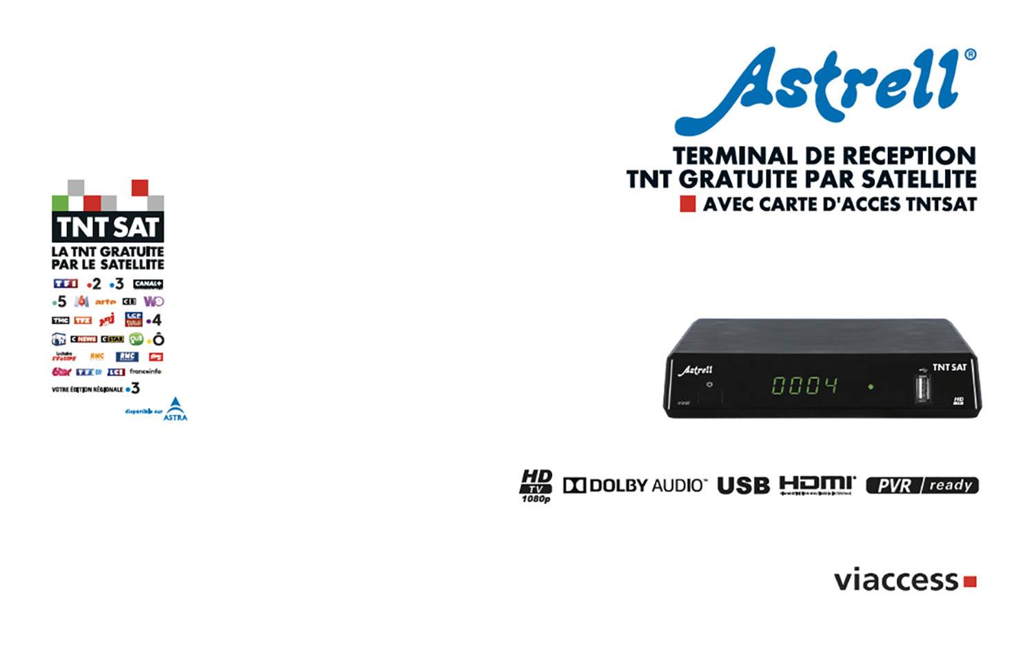 ASTRELL Décodeur satellite HD tntsat ASTRELL 013137
