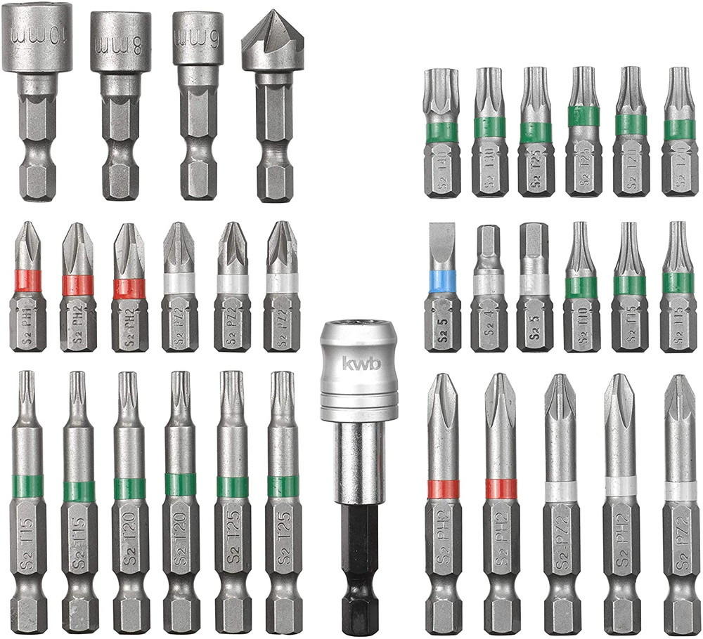 KWB by Einhell Coffret 34 embouts de vissage pour Perceuse Visseuse...