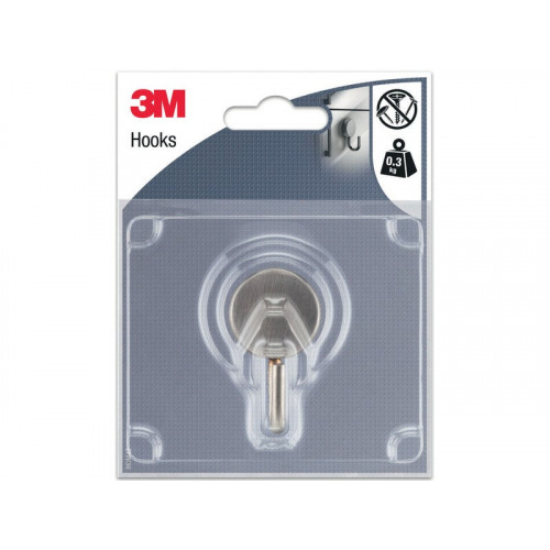 3M Crochet À Suspendre Réutilisable Permanent, Gris