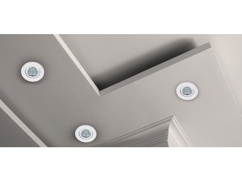 Eglo Kit 3 Spots À Encastrer Orientable Saliceto Led Intégrée 2700