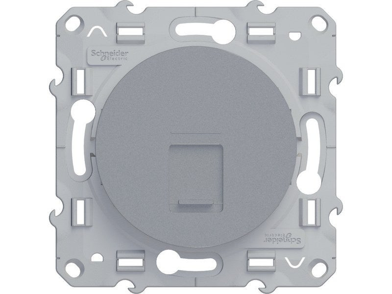 SCHNEIDER ELECTRIC Prise rj45 Odace, aluminium