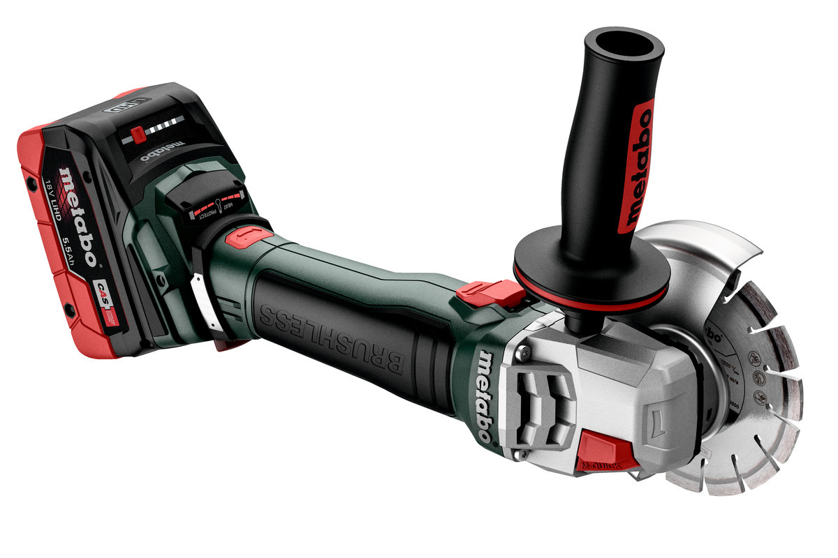 Metabo Meuleuse 125 mm 18 V sans fil WB 18 LT BL 11-125 Quick Pick+...