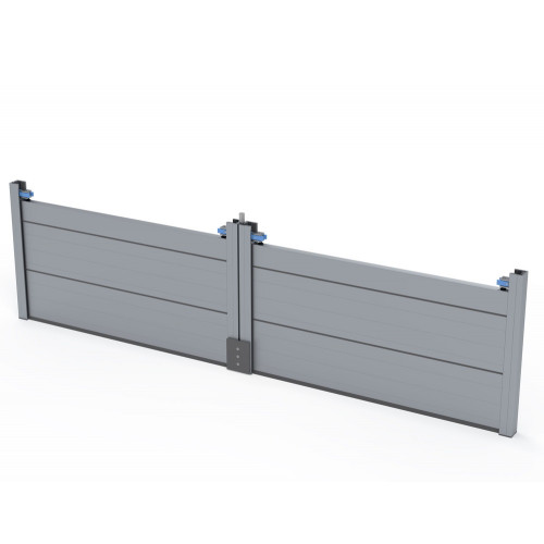 Aquastop Barrière anti-inondation en kit longueur 90 cm - PVC - dim...