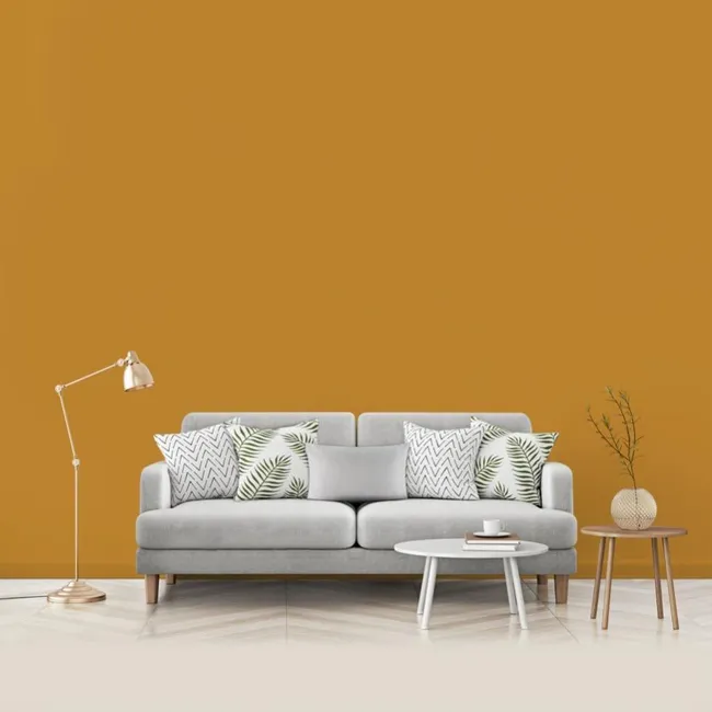 RIPOLIN Peinture jaune ambre pour mur, boiserie et radiateur O'pur ...