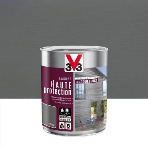 V33 Lasure haute protection les couleurs 8 ans poivre satiné 1 l - V33