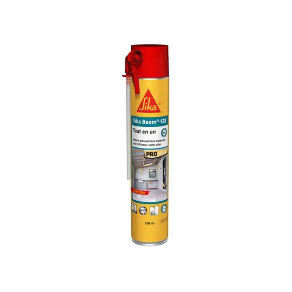 SIKA Mousse expansive tout en un manuelle blanc, SikaBoom 128, 750ml