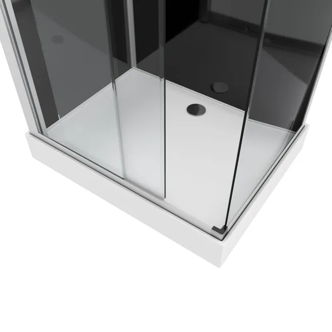 Aurlane Cabine de douche eclipse rectangulaire 110 x 80 cm