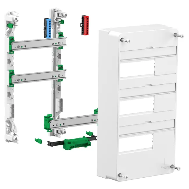 SCHNEIDER ELECTRIC Tableau électrique à 3 rangées 39 modules compta...
