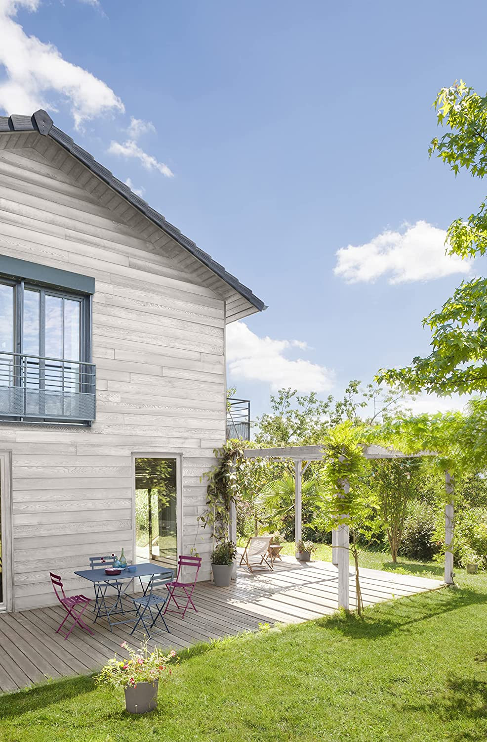 V33 Lasure Haute protection les couleurs 8 ans cèdre blanc satiné 2...