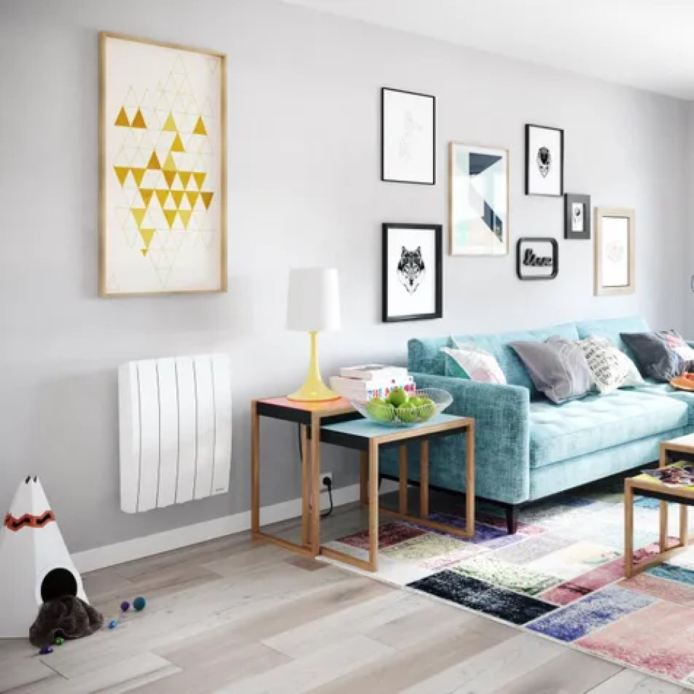 SAUTER Radiateur électrique connecté IPALA horizontal 1000W blanc