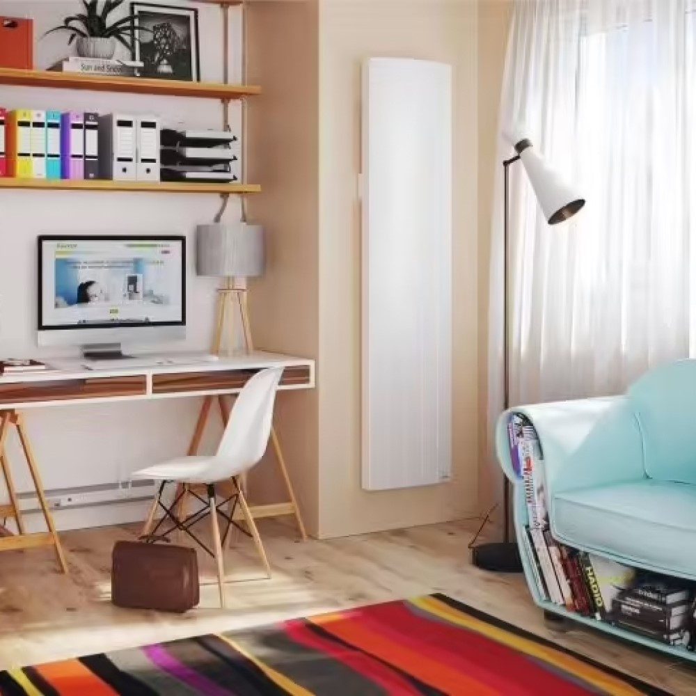 SAUTER Radiateur électrique connecté IPALA vertical 1500W blanc - i...