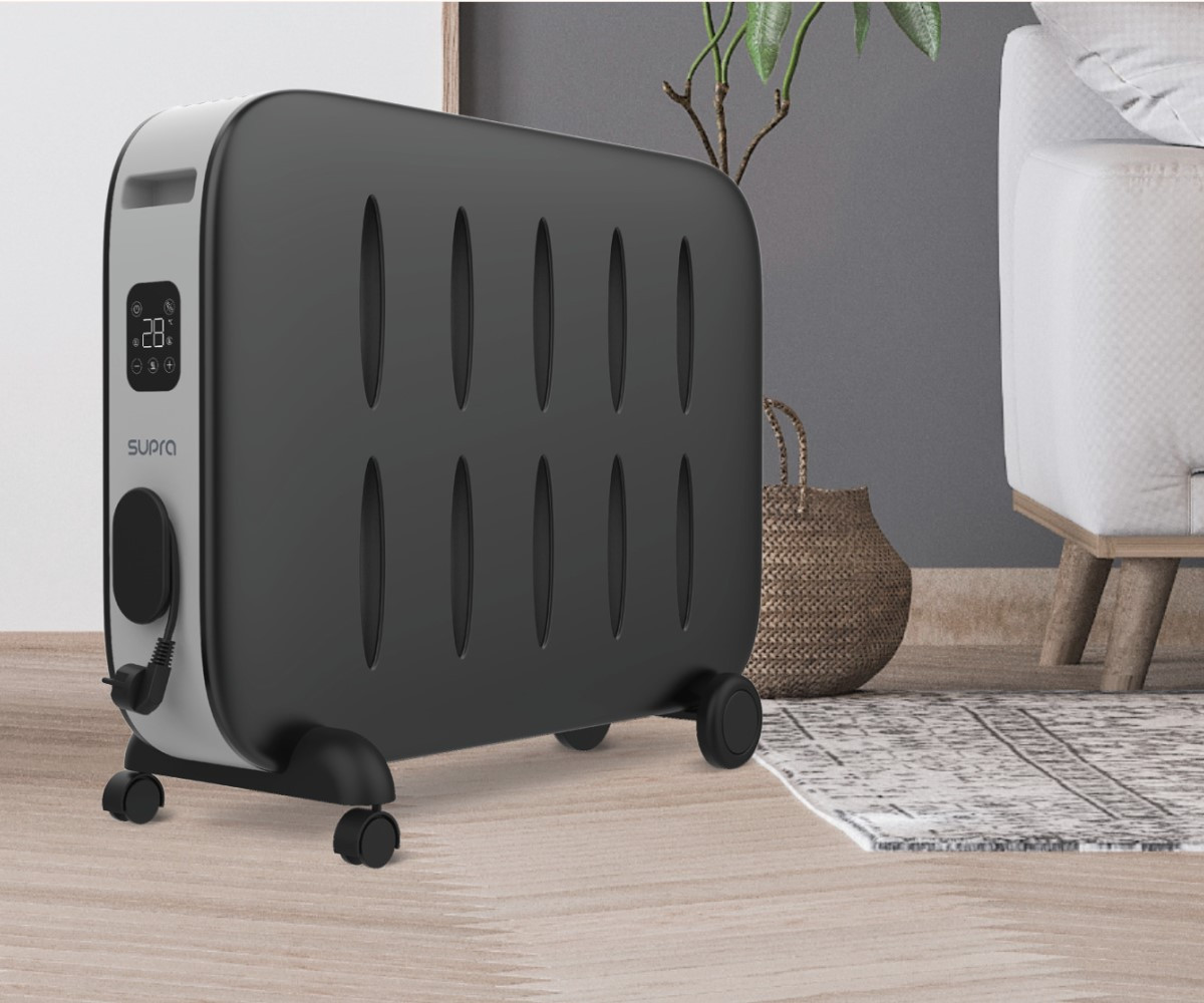 Supra Radiateur mobile CERAMDUO 2022 à chaleur douce noir 2000W