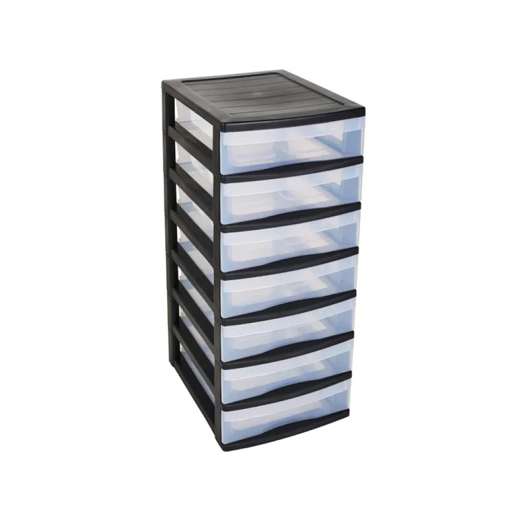 SUNDIS Tour de rangement Optimo plastique, l.30 x P.38 x H.85 cm