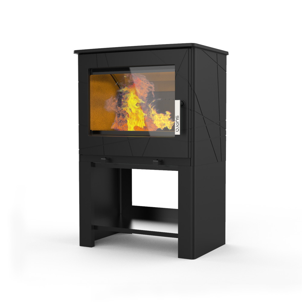 Supra Poêle à bois ADAM BUCHER 7,3KW en fonte - étanche - eco design