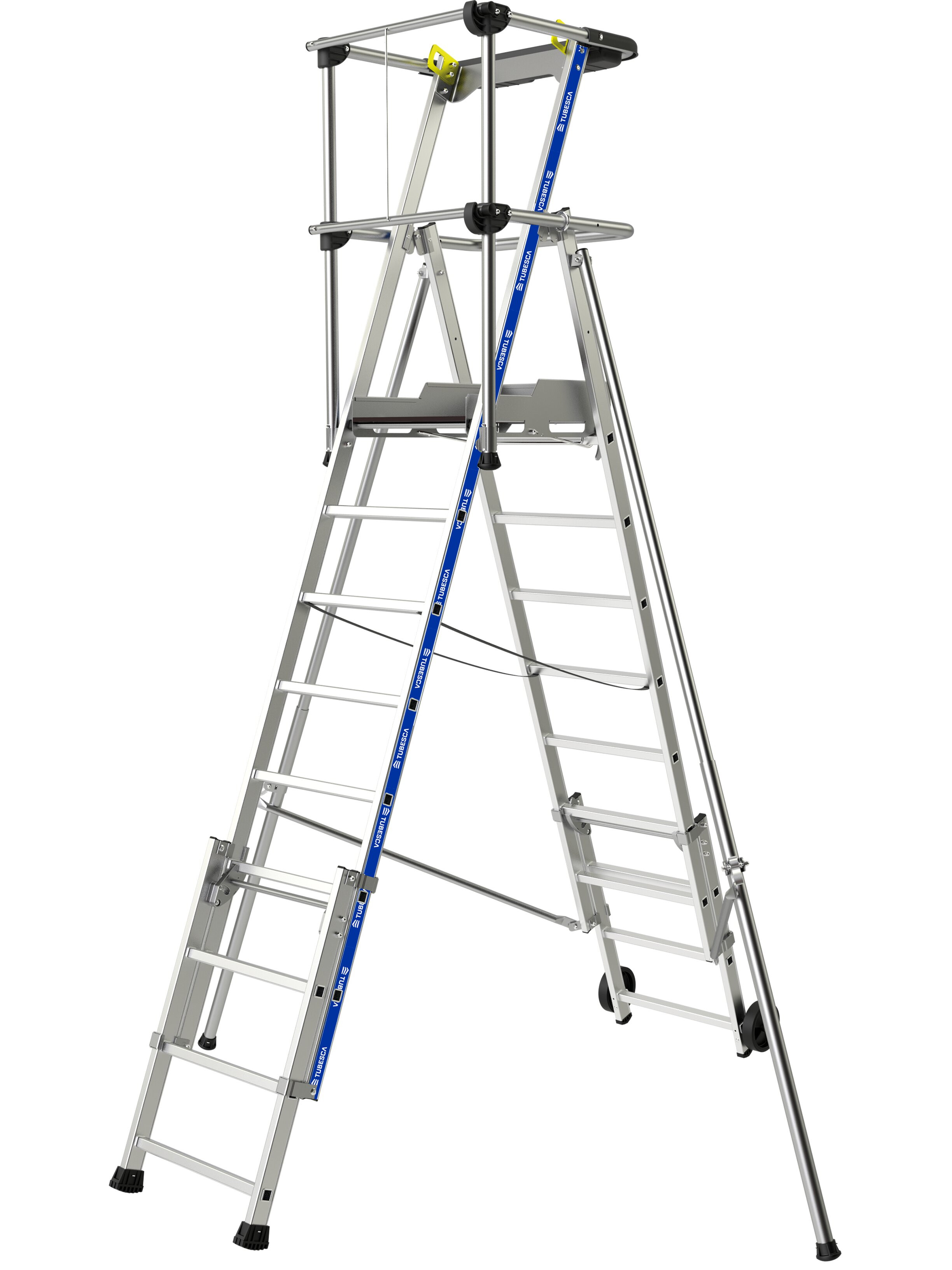 Tubesca-Comabi Plate-forme télescopique Sherpascopic 8-10 marches g...