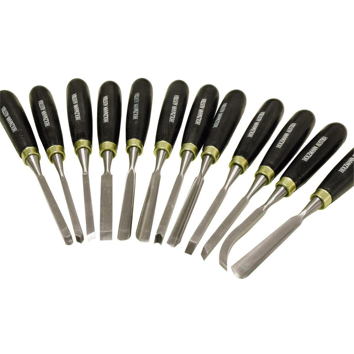 Holzmann Coffret 12 pièces de gouges sculpture