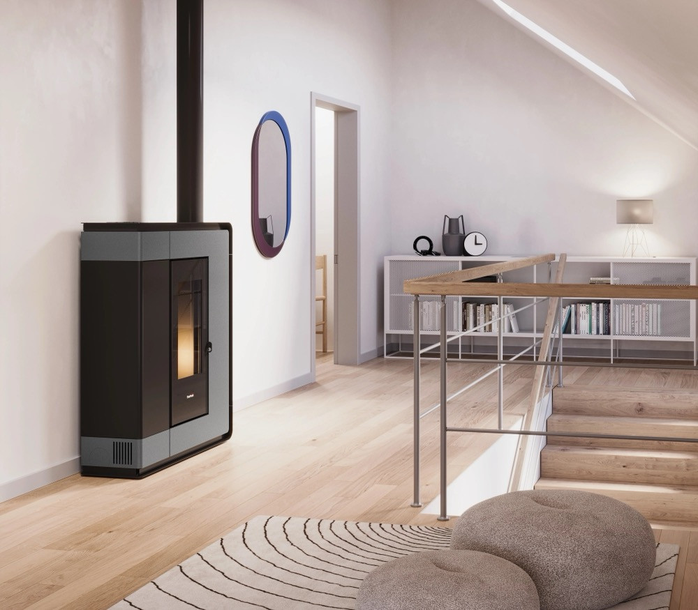 FreePoint Poêle à granulés étanche Arco 7 Titanium - 7 kW