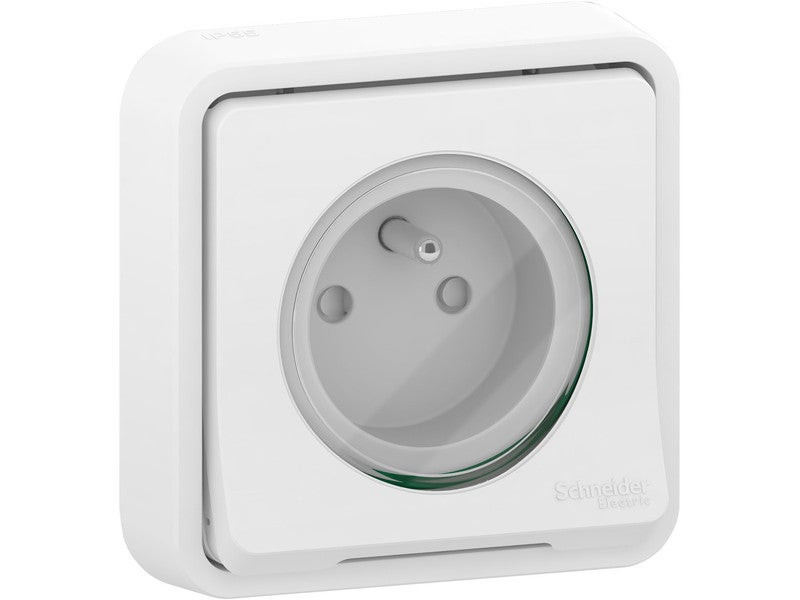 SCHNEIDER ELECTRIC Prise avec terre étanche complet Mureva Styl, SC...
