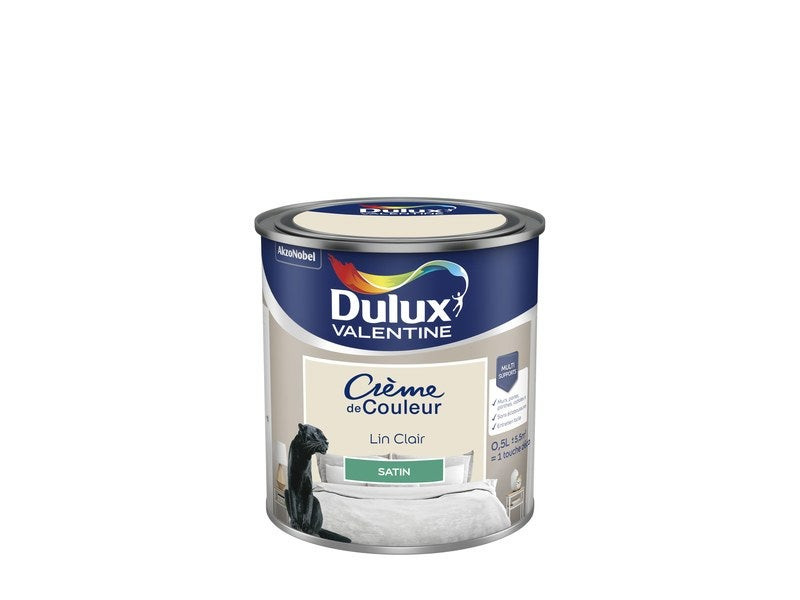 DULUX VALENTINE Peinture mur, boiserie crème de couleur DULUX VALEN...