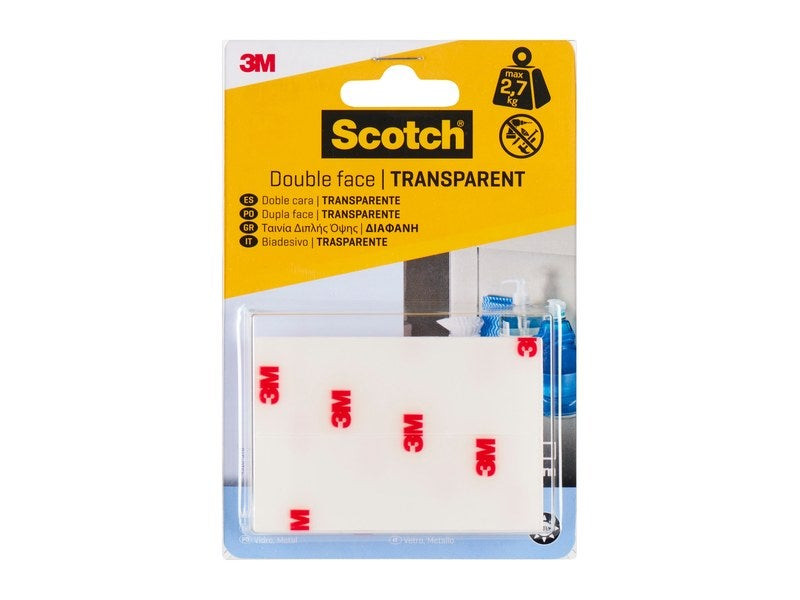 SCOTCH Double face de fixation SCOTCH transparent