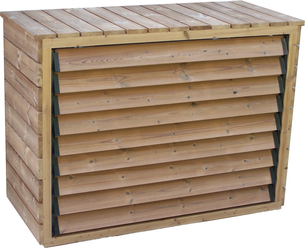 Habrita Cache Climatisateur Extérieur Bois Thermochauffé avec Vente...