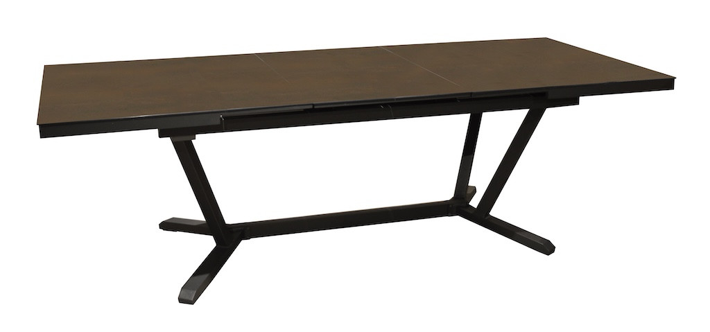 PROLOISIRS Table extensible - VITA - Aluminium époxy graphite - Pla...