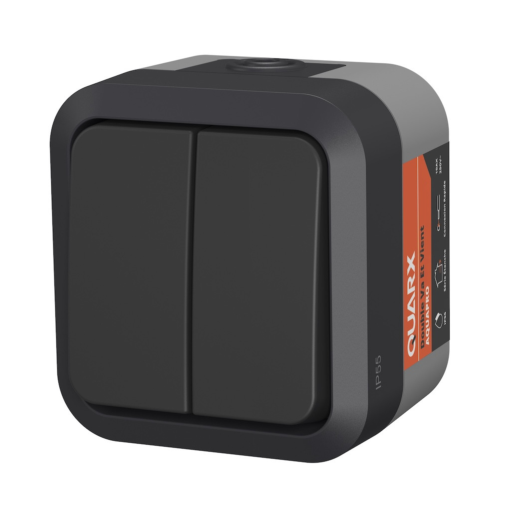 Quarx Double Va et Vient extérieur IP55 - Aquapro