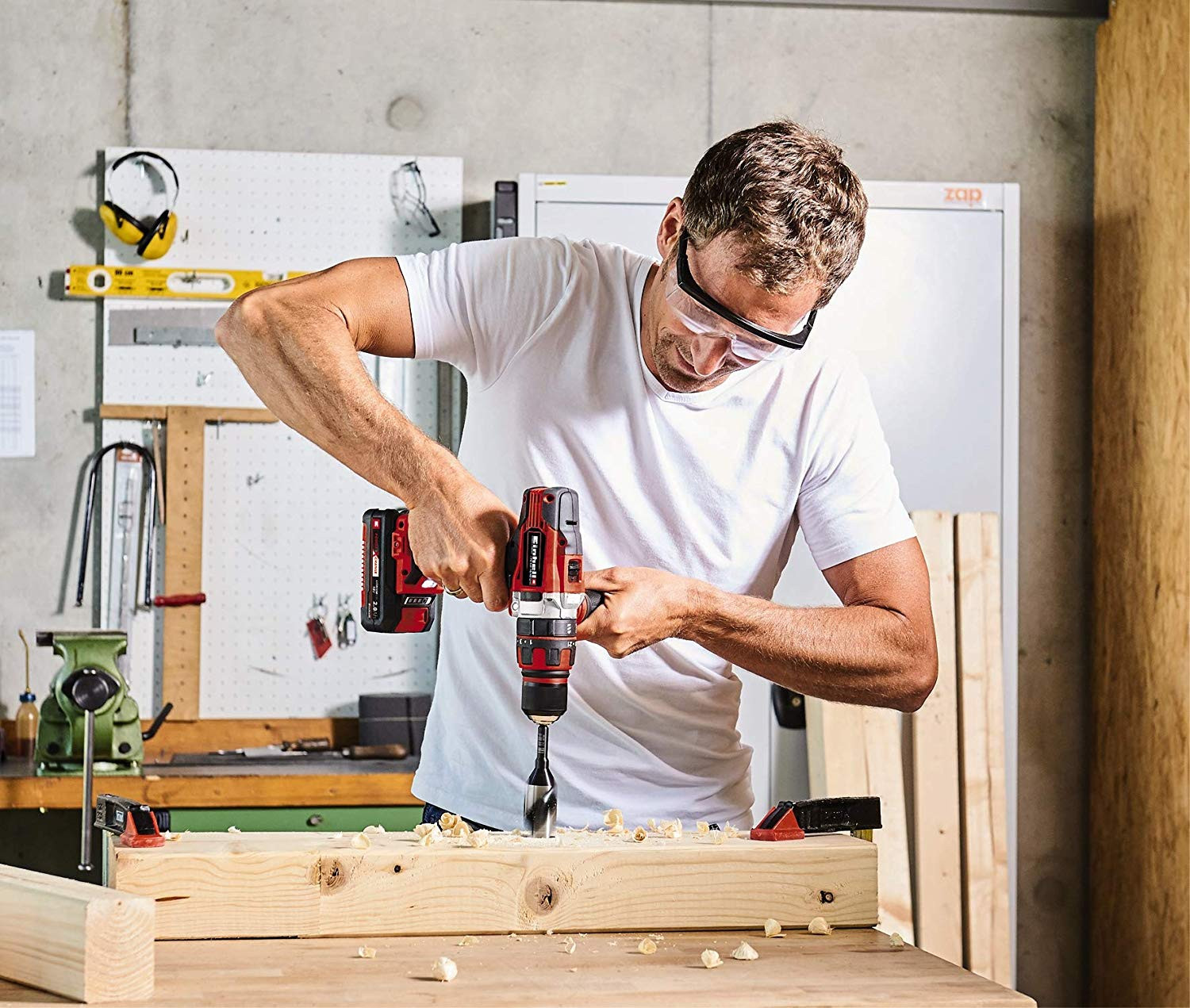 Einhell Perceuse Visseuse à percussion sans fil TE-CD 18/48 Li-i (2...