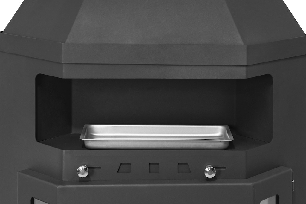 Eider Biomasa Poêle à bois d’angle – LINAM noir – 10,6 kW – 170 m³ ...