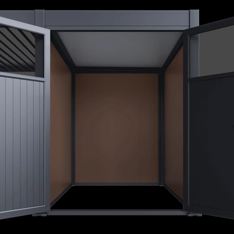 Ombréa Pergola bioclimatique 5 x 3 m A&B avec pergola et abri de ra...