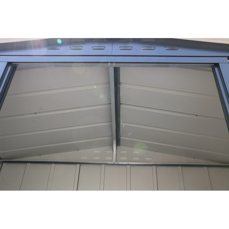 Duramax Abri de jardin métal imitation bois 2,48 m² avec kit d’ancr...