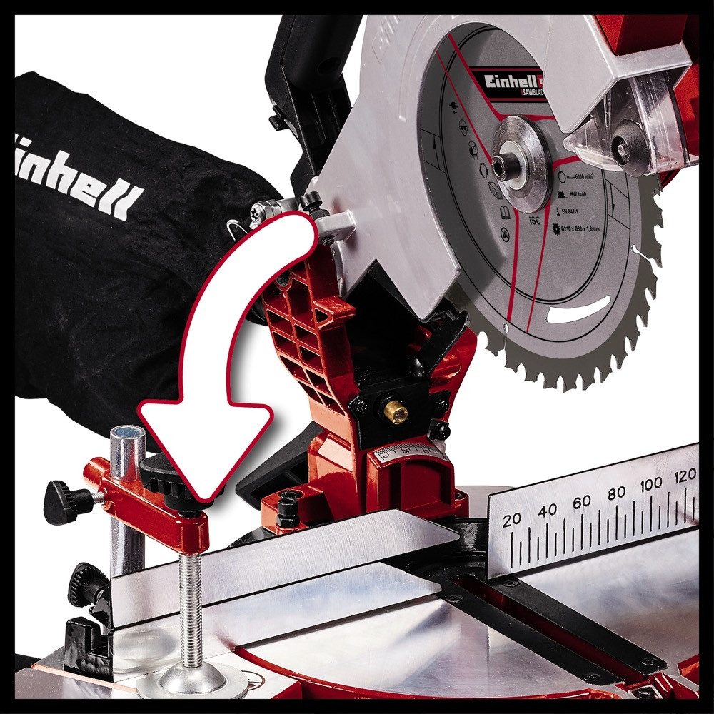 Einhell Scie à onglet sans fil – TE-MS 18/210 Li Solo – Lame Ø 210 ...
