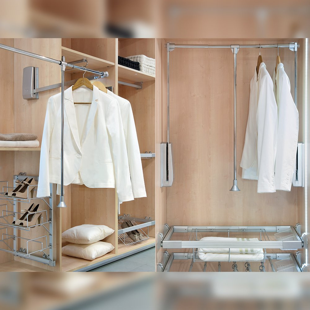 EMUCA Penderie rabattable pour armoire Hang largeur réglable 450-60...